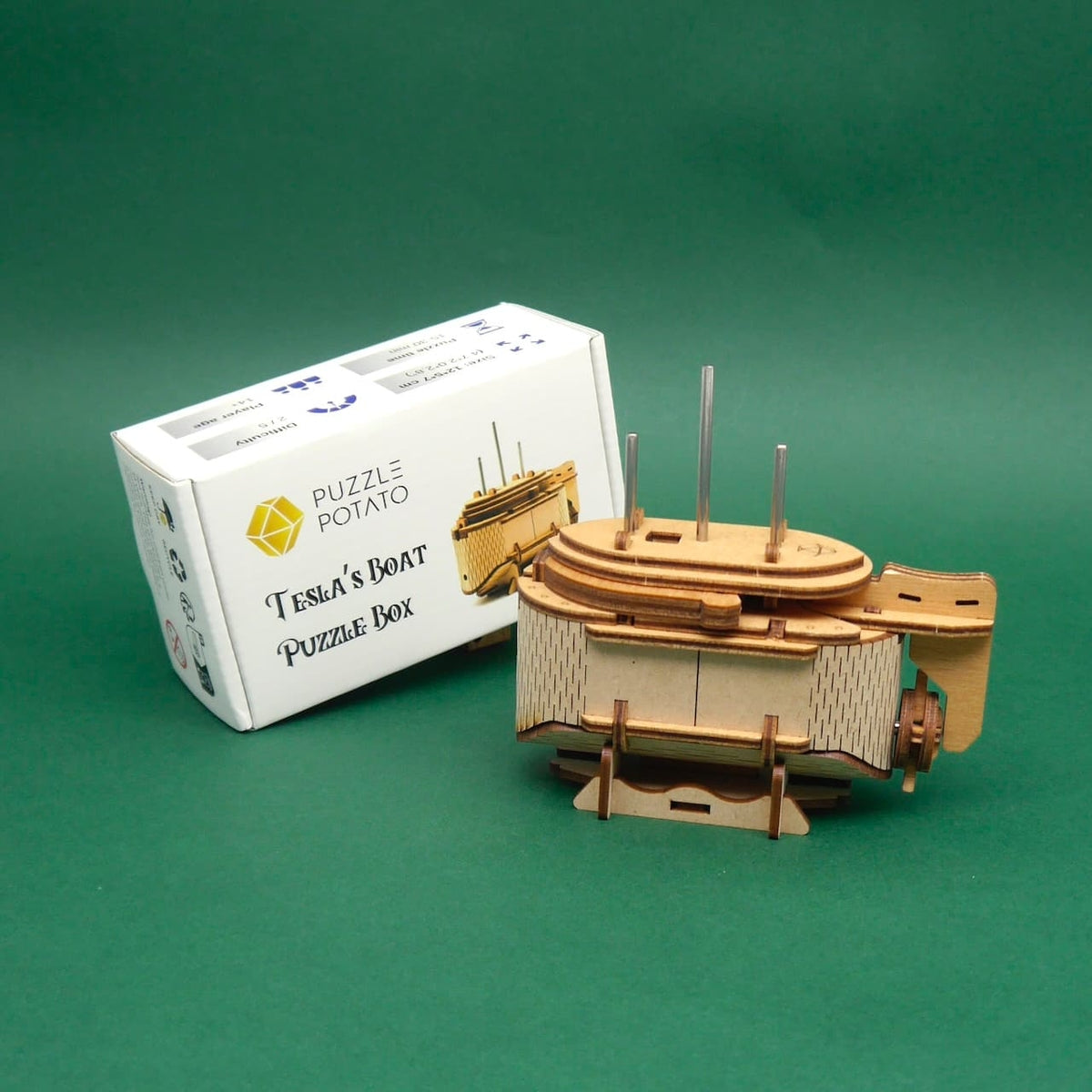 TESLA'S BOAT - interesting puzzle box – ROMBOL